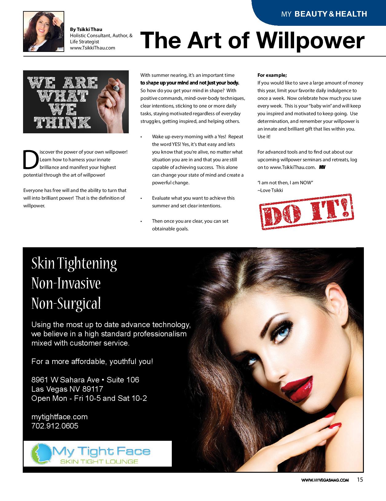 The Art of Willpower - MyVegasMag | The Best Las Vegas Magazine