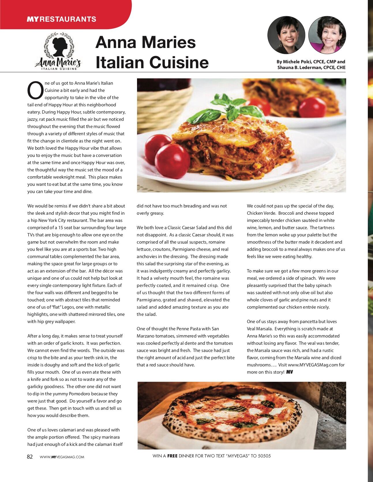 That's What She Said: Anna Maries Italian Cuisine Review - MyVegasMag ...